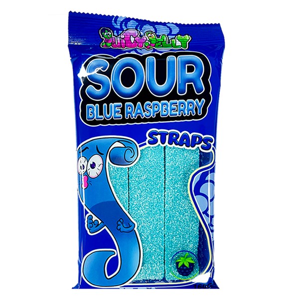 Sour Blue Raspberry Flavoured Straps – Our Sweet Indulgence