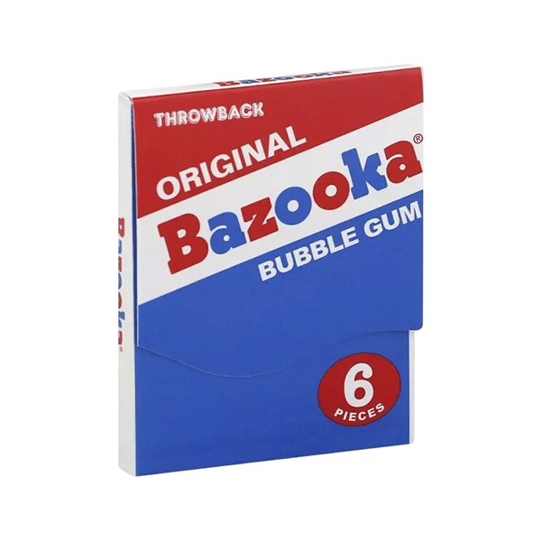 Bazooka Original Bubble Gum Mini Wallet Pack – Our Sweet Indulgence